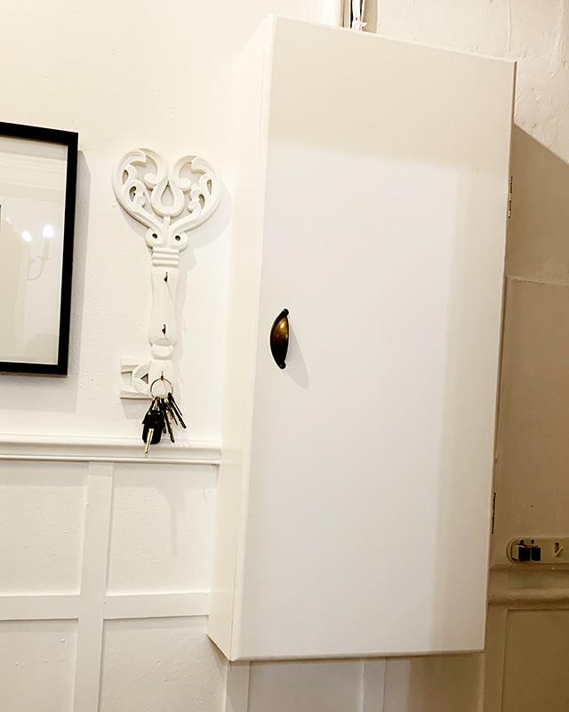 Before and After: Fun DIY cupboard project to hide that awkward sub ...